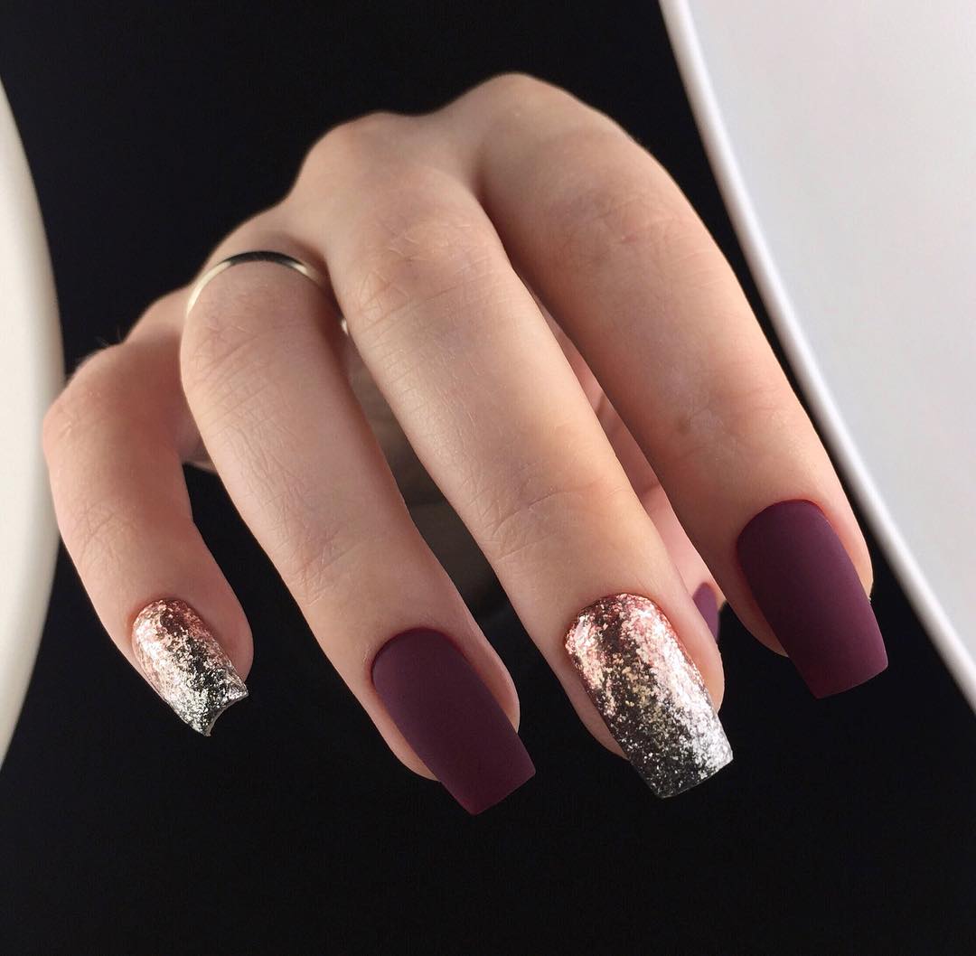55 Pretty And Awesome Burgundy Nail Art Designs Style Vp Page 14