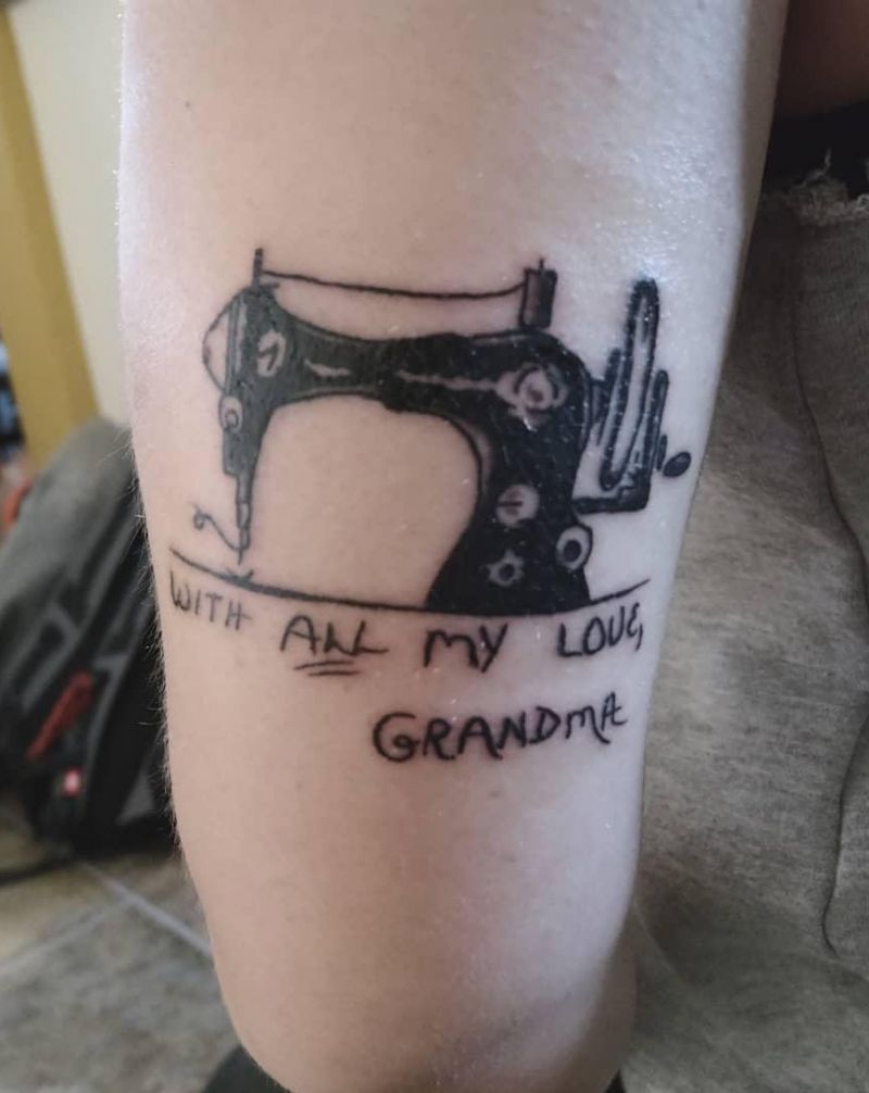 30 Pretty Sewing Machine Tattoos You Must Love Style Vp Page 18
